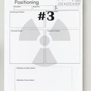 Printable Xray Positioning Study Templates - Etsy