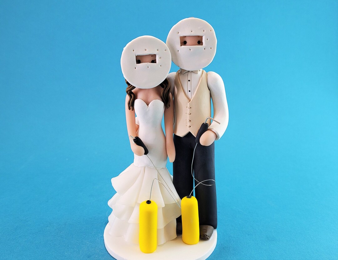 Welders Personalized Wedding Cake Topper by MUDCARDS - Etsy