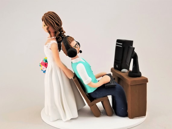 Geek Wedding Cake Toppers