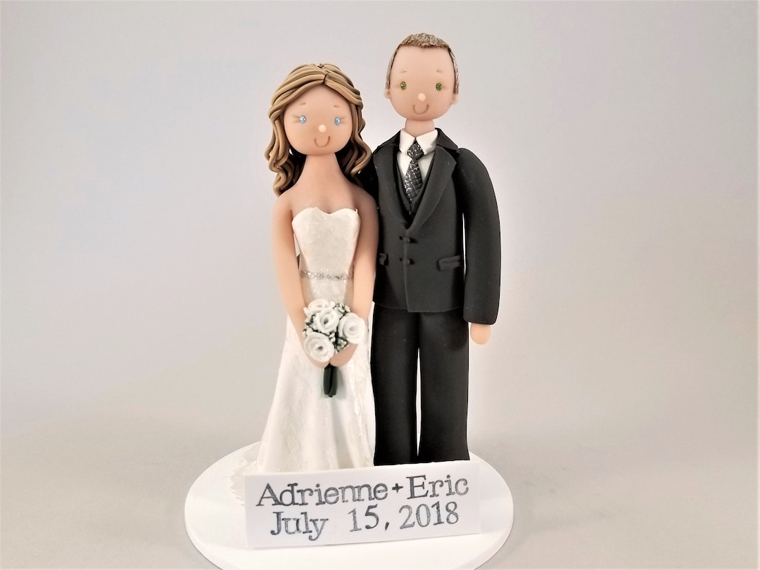 Traditional Wedding Cake Topper by MUDCARDS - Etsy