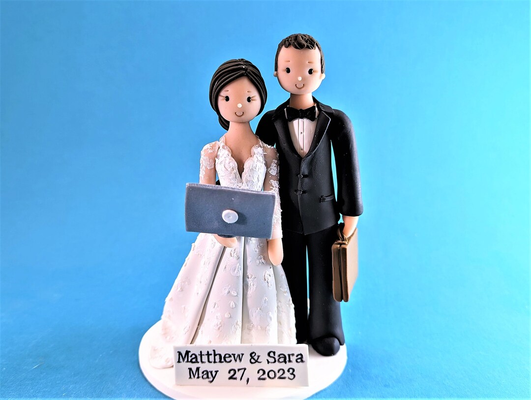 Computer Programmer & Lawyer Personalized Bride and Groom Wedding Cake ...