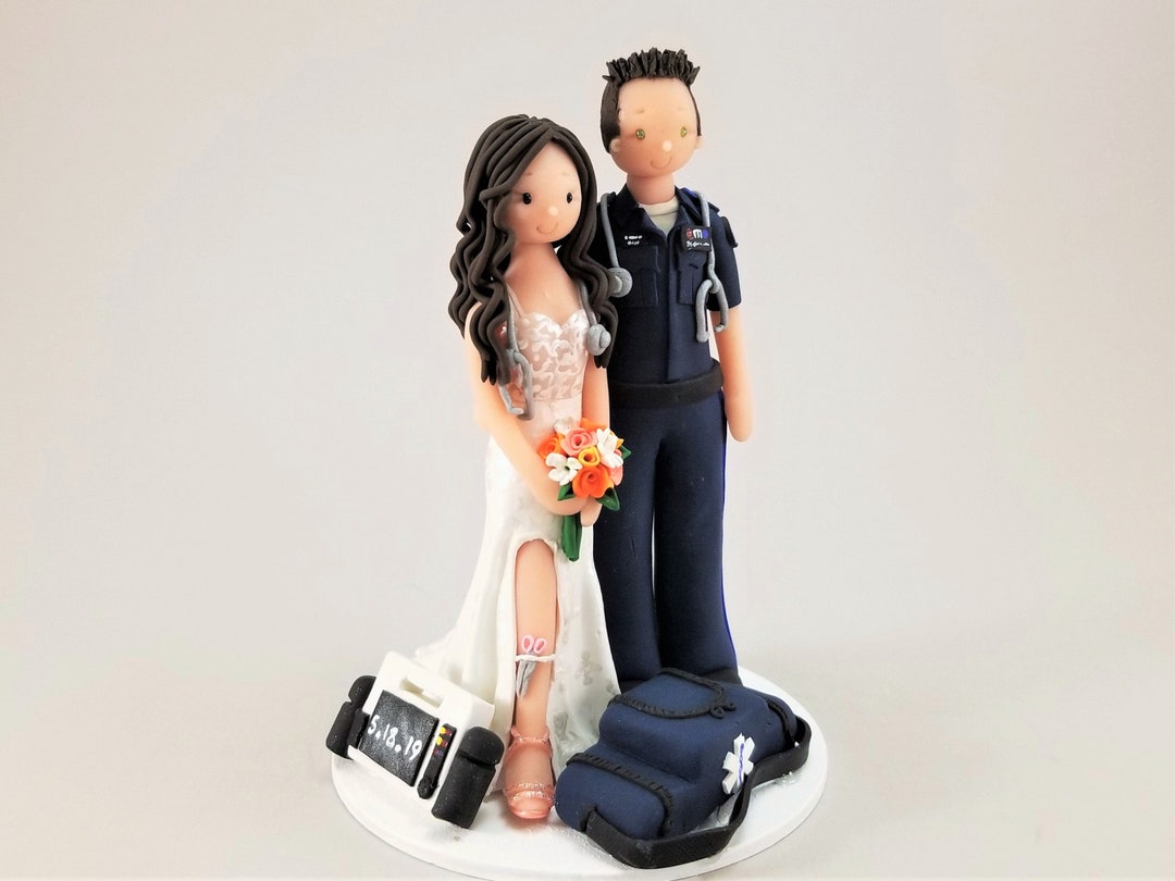 Paramedics Wedding Cake Topper Personalized by Mudcards - Etsy