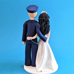Handcuffed Police Officer & Nuse Custom Made Wedding Cake Topper - by ...