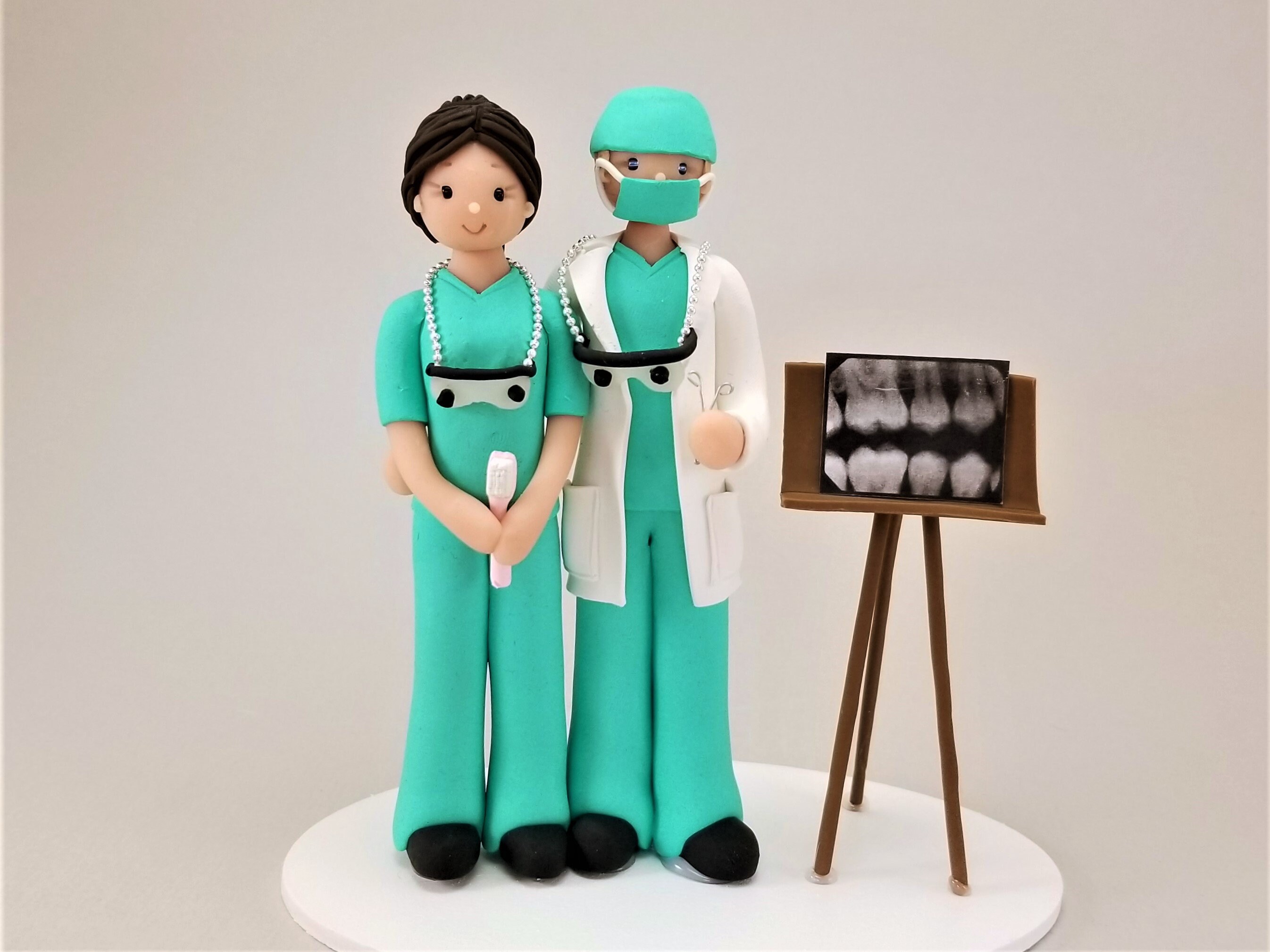 Custom Handmade Dentist Wedding Cake Topper by MUDCARDS - Etsy Australia