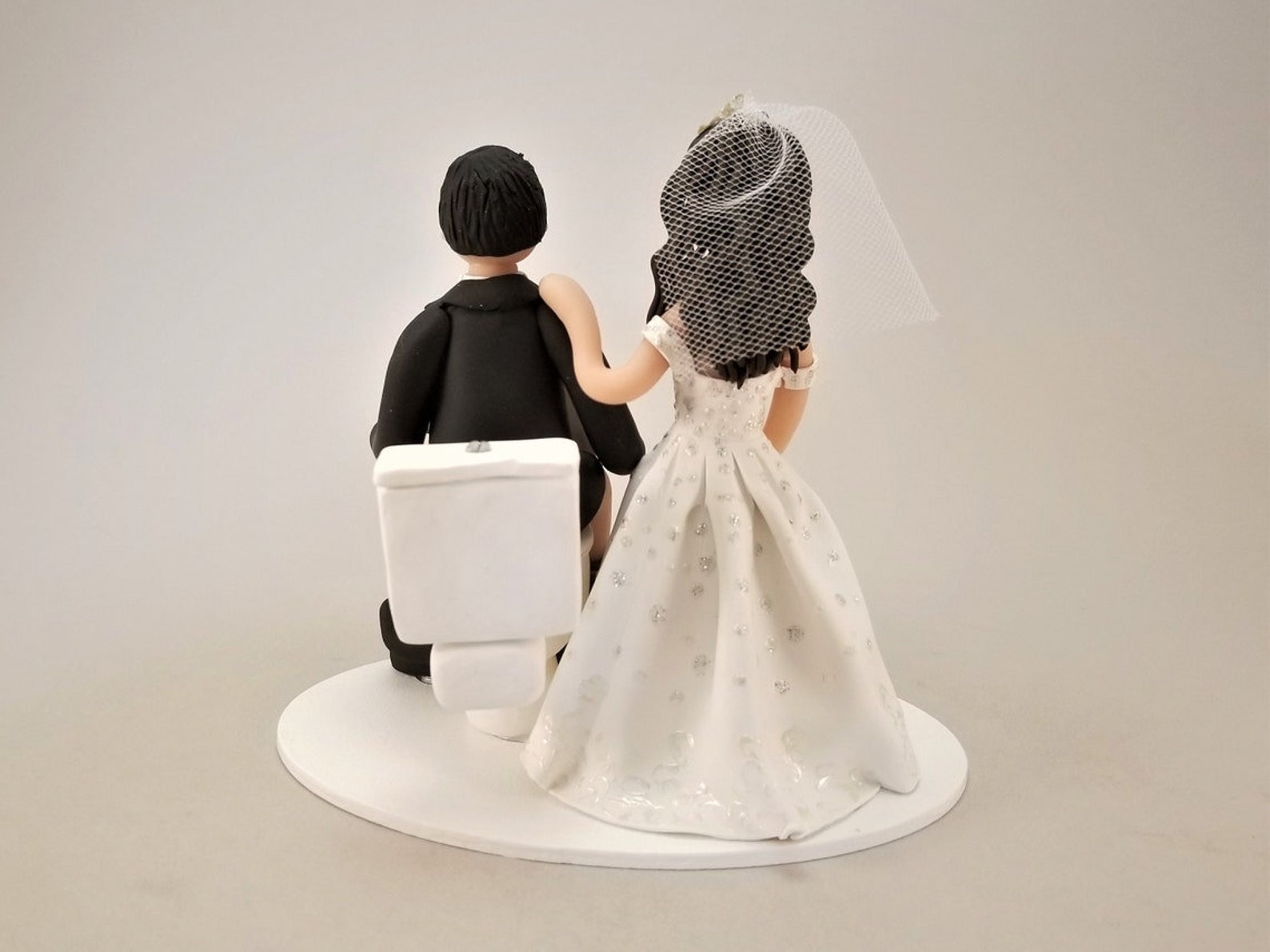 Bride & Groom Sitting on Toilet Custom Made Wedding Cake - Etsy