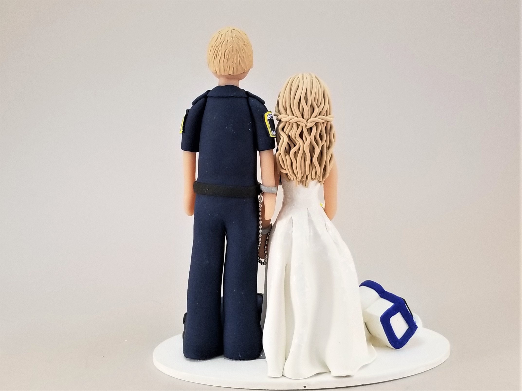 Police Officer & Paramedic Wedding Cake Topper - Personalized by ...
