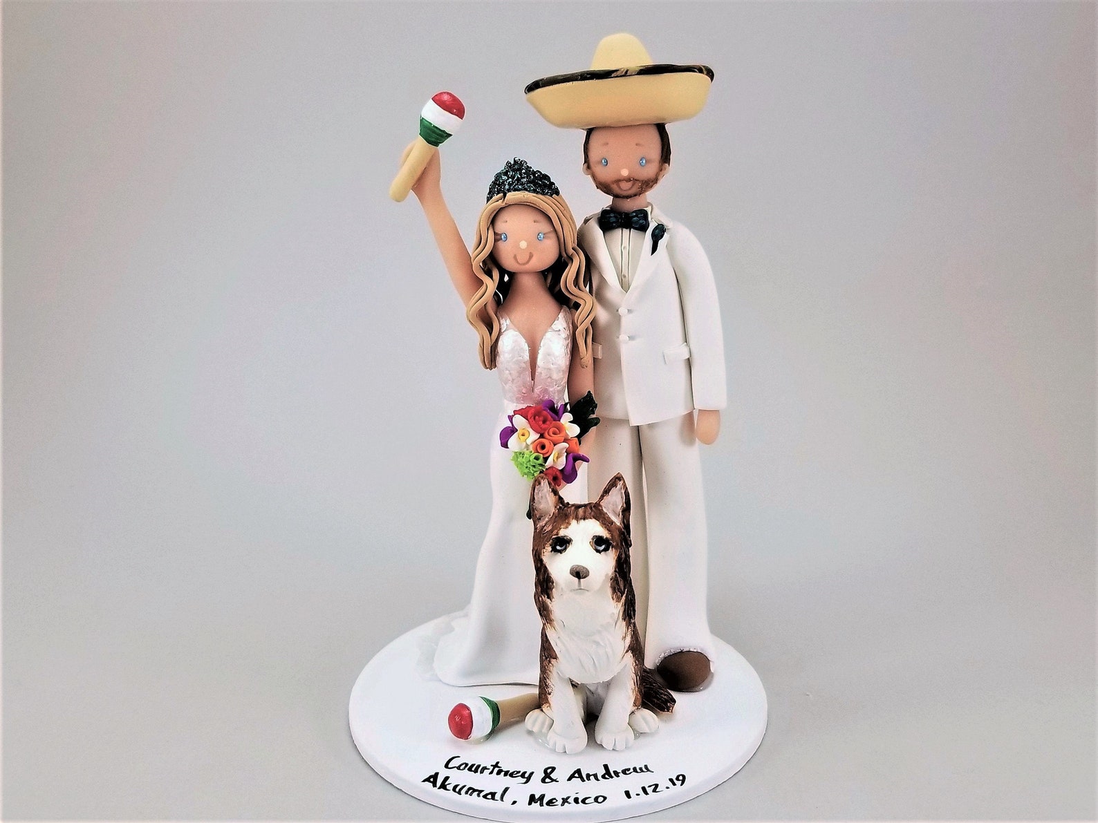 Custom Made Mexican Wedding Cake Topper by MUDCARDS - Etsy