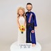 Bride & Groom With Tuba and Clarinet Personalized Wedding Cake Topper ...