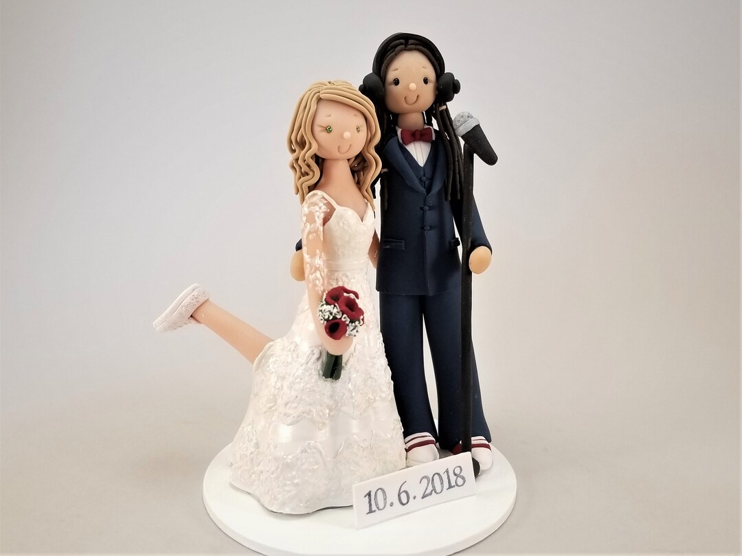 Singer & Dancer Unique Cake Topper by MUDCARDS - Etsy