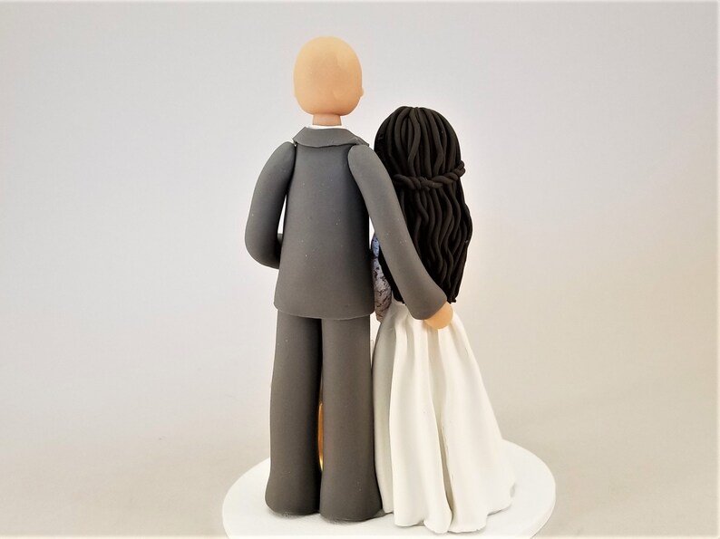 Bride & Groom With a Violin and Trombone Wedding Cake Topper ...