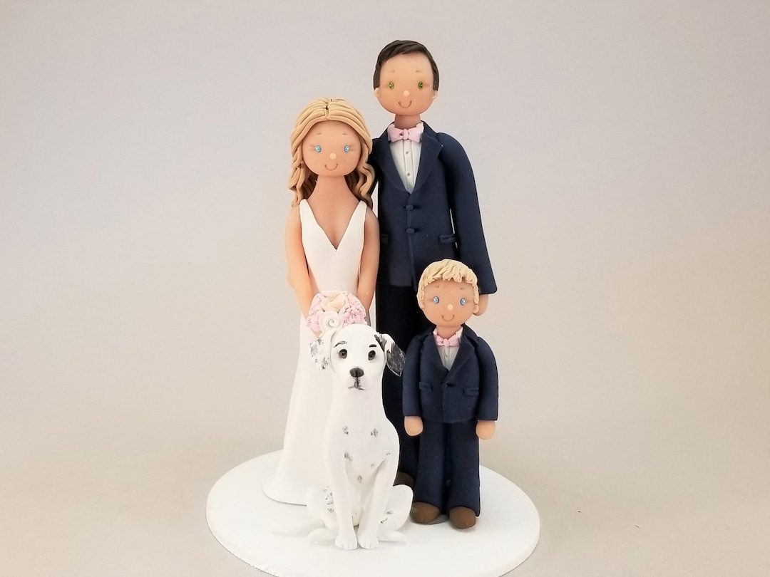 Personalized Family Wedding Cake Topper - by Mudcards - Etsy