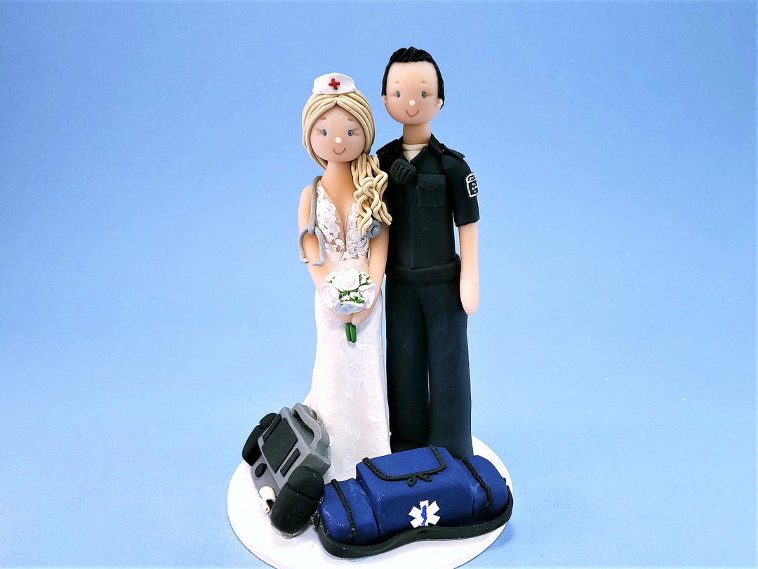 Nurse & Paramedic Personalized Wedding Cake Topper by - Etsy
