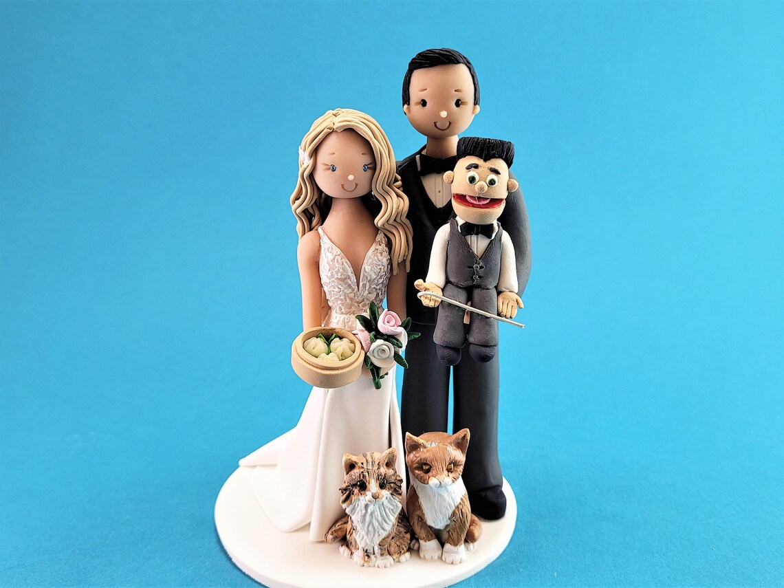 Bride & Groom a Ventriloquist Puppet Custom Handmade Wedding - Etsy