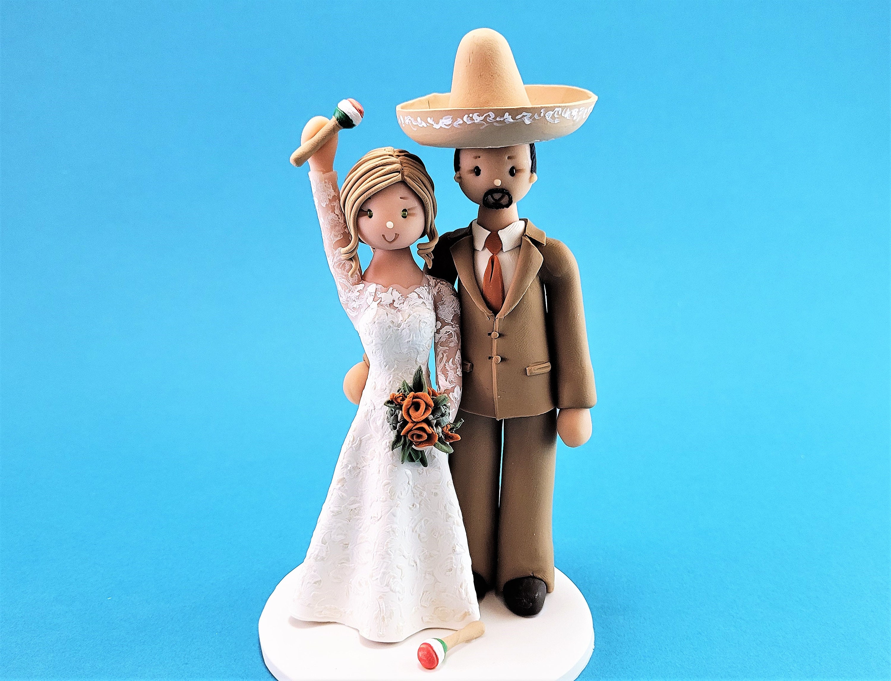 Mexican Wedding Cake Toppers
