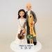 Bride & Groom With a Violin and Trombone Wedding Cake Topper Customized ...