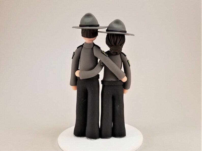 State Trooper Police Wedding Cake Topper - Customized by Mudcards - Etsy