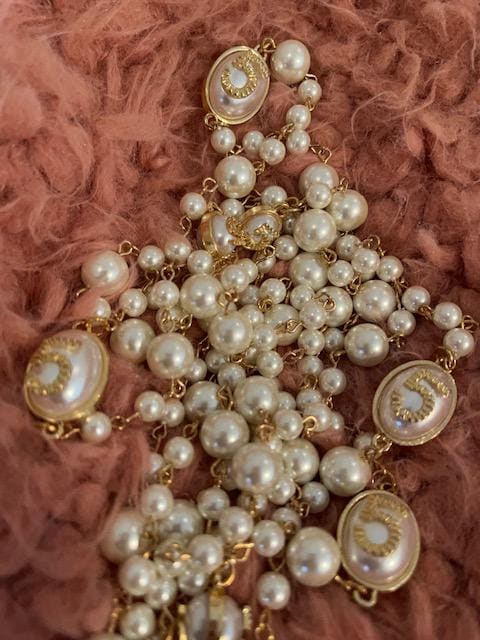 Trendy Necklace, Long Pearl Necklace, Long Pearl Flower Necklace, Pearl ...