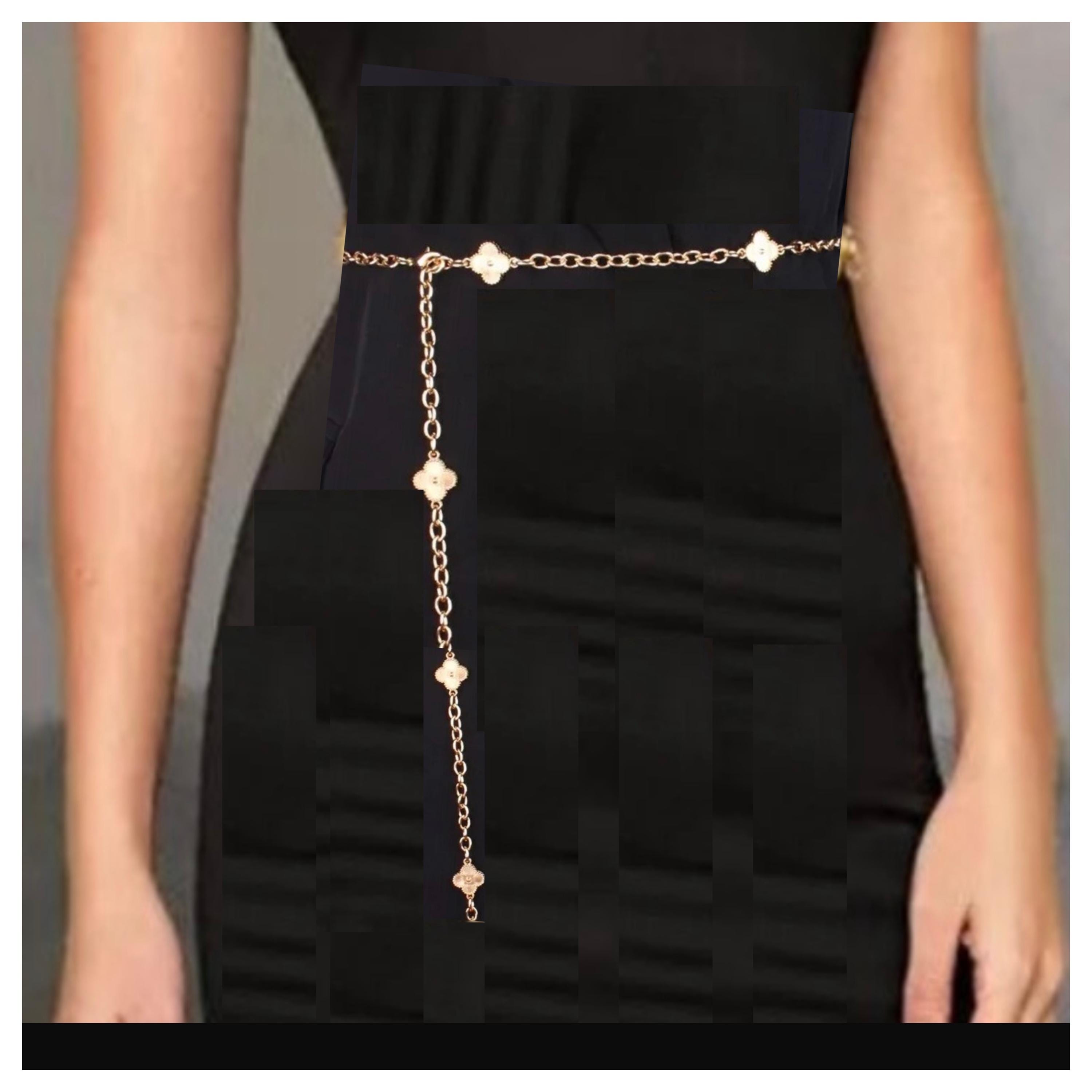 Belt, Luxury Metal Chain Belt for Women, Trendy Pendant Waist Chain ...