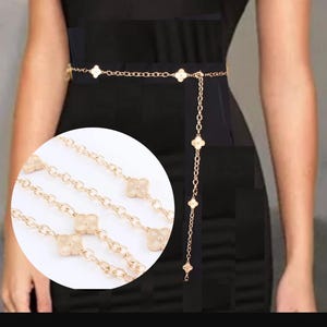 Belt, Luxury Metal Chain Belt for Women, Trendy Pendant Waist Chain ...