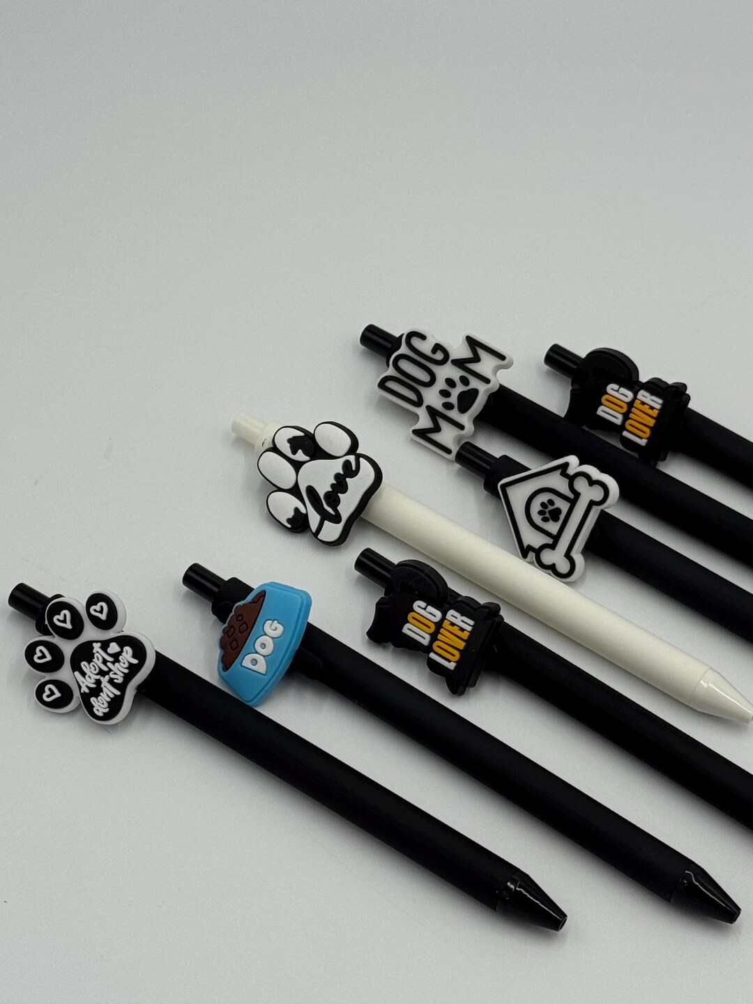 7 Black Ink Click Pens With Dog Images & Sayings - Etsy