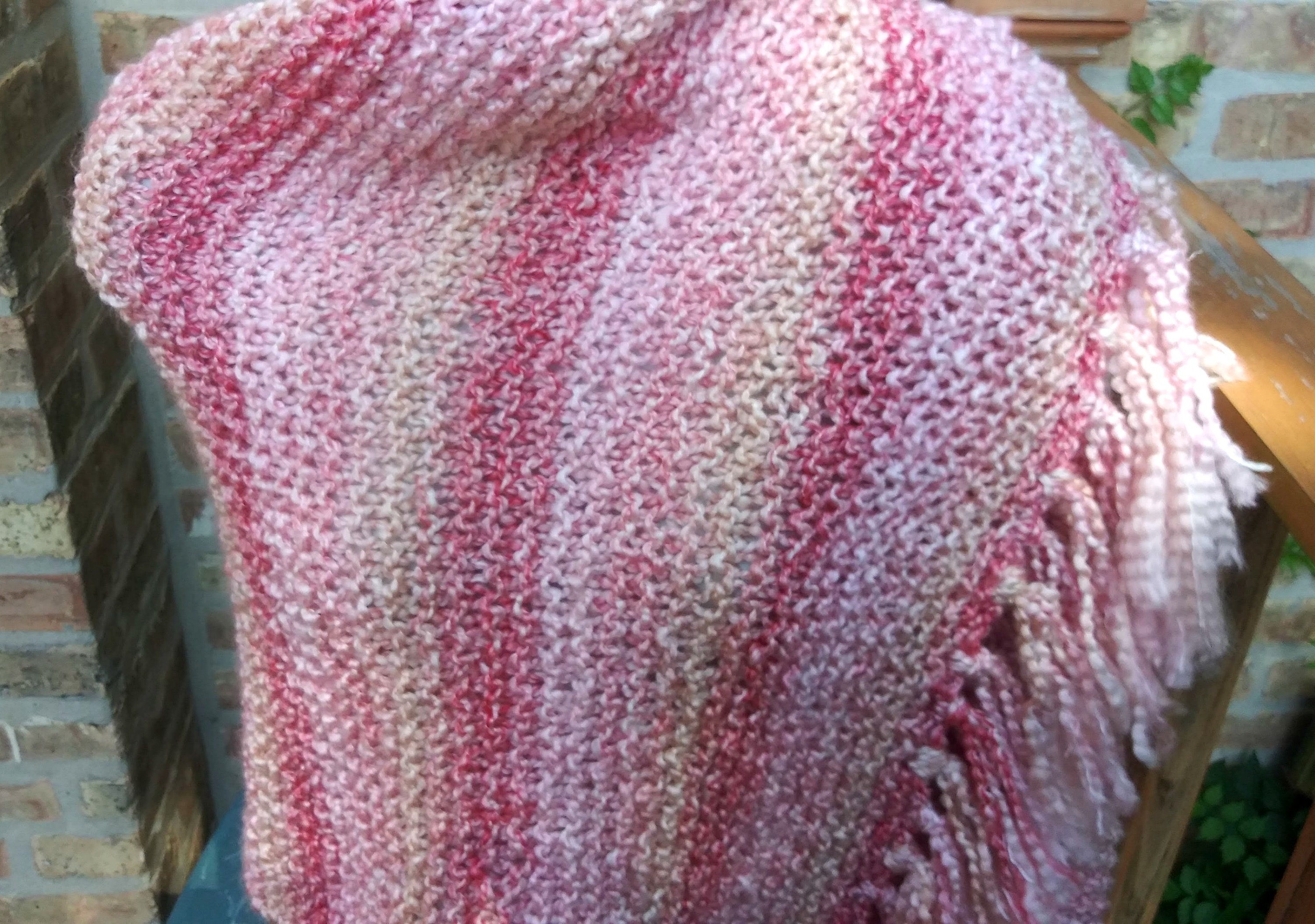 Prayer Shawl in Parfait Hand Knit Prayer Shawl Mother of the | Etsy