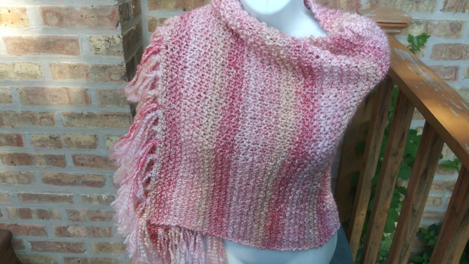 Prayer Shawl in Parfait Hand Knit Prayer Shawl Mother of the | Etsy