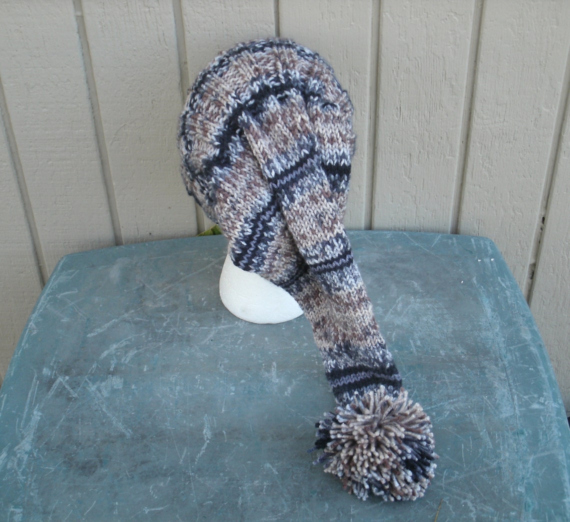 Knit Hat Knit Stocking Cap Child's Knit Hat Striped - Etsy