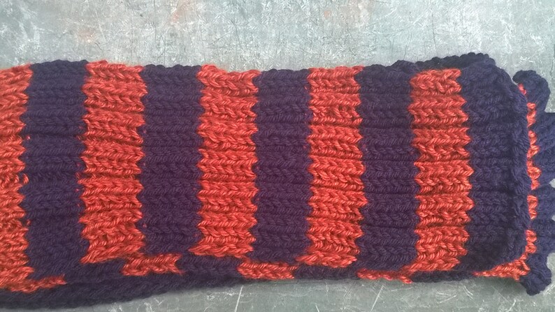Instant Download Knitted School Spirit Scarf Pattern - Beginners Knit ...