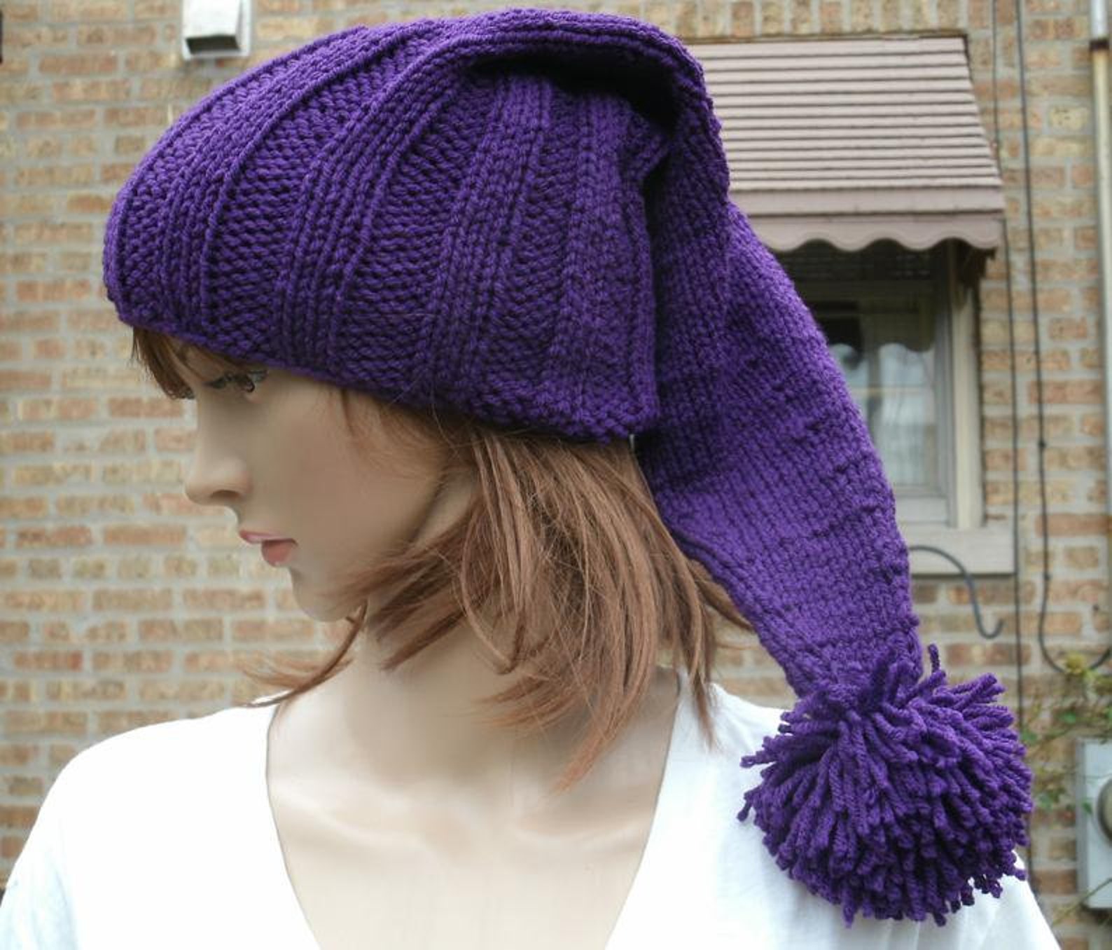 Instant Download Knitted Stocking Cap Pattern Winter | Etsy