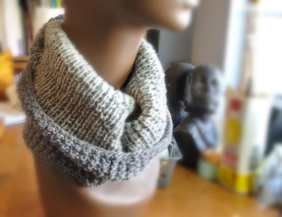 Instant Download Raised Rib Cowl Intermediate Knitting | Etsy