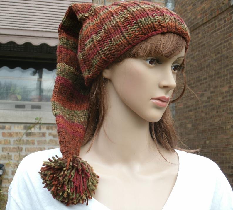 Instant Download Knitted Stocking Cap Pattern Winter | Etsy