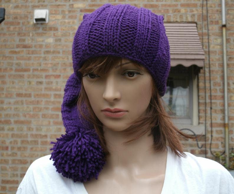 Instant Download Knitted Stocking Cap Pattern, Winter Accessories, Knit ...