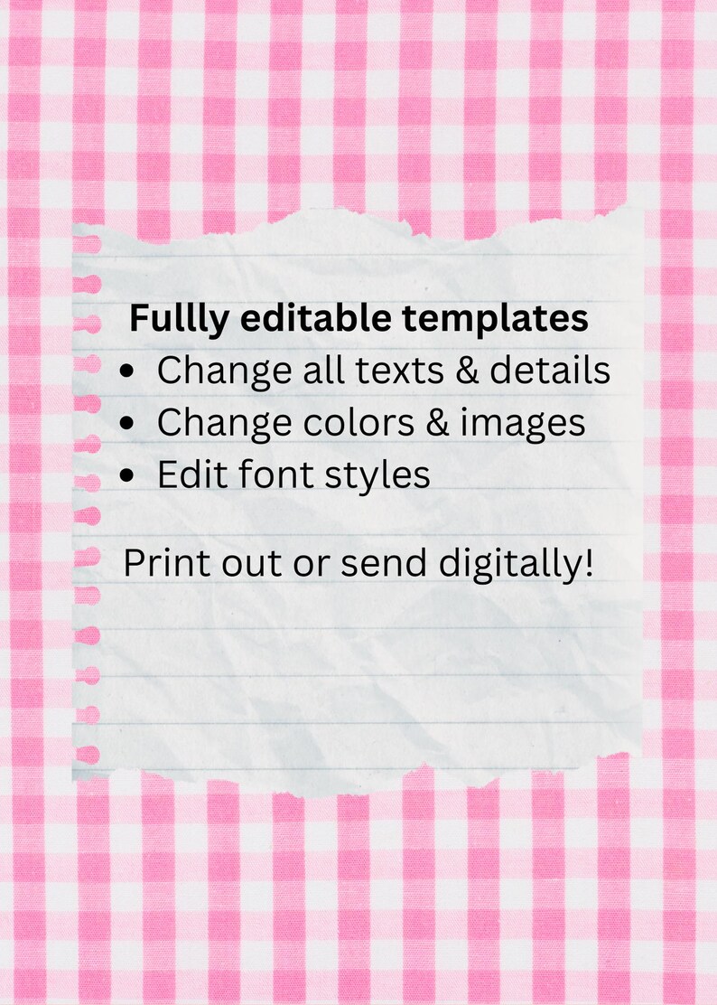 Coquette Aesthetic Themed Cocktail Menu Template, Editable Birthday ...