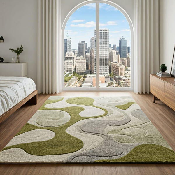 Sage Green Area Rug - Etsy