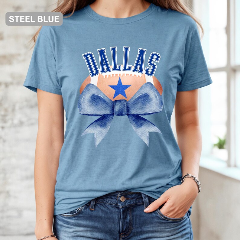 Dallas Football Sweatshirt, Dallas Coquette Bow Sweatshirt, Dallas ...
