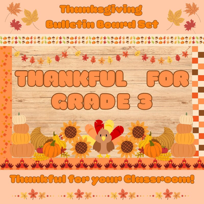 Turkey Bulletin Board - Etsy