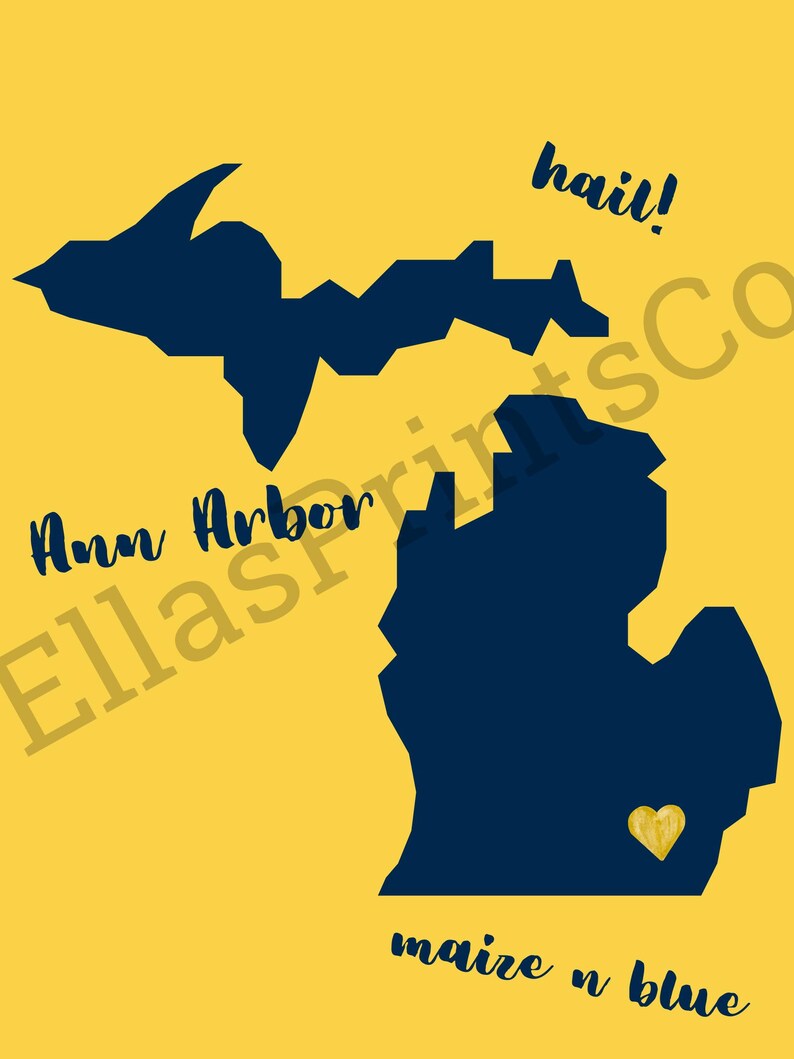 University of Michigan Wolverines Posters, Wall Art, Dorm or Apartment ...