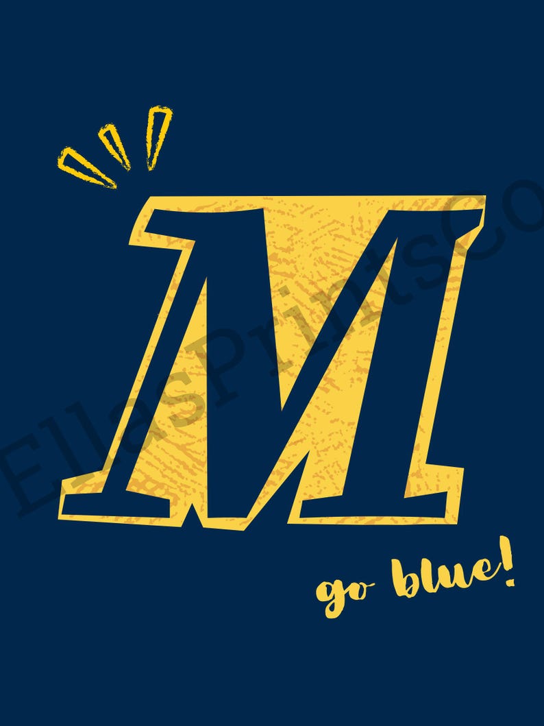 University of Michigan Wolverines Posters, Wall Art, Dorm or Apartment ...