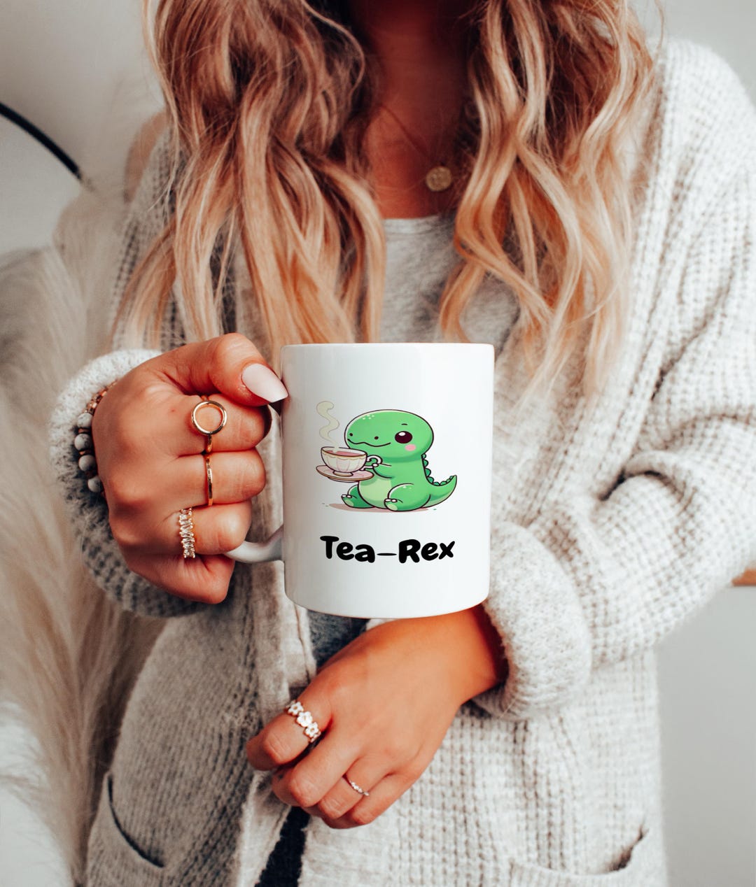 Tea-rex 11 Oz Mug : Funny T-rex Dinosaur Gift for Him. Perfect for Dino ...