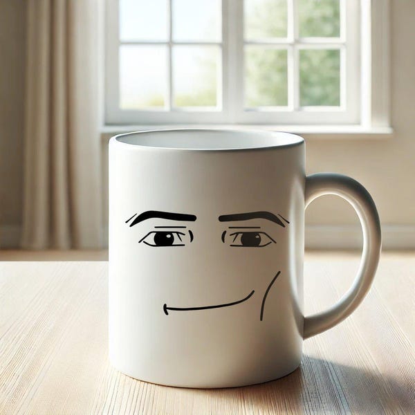 Roblox Man Face Mugs - Etsy