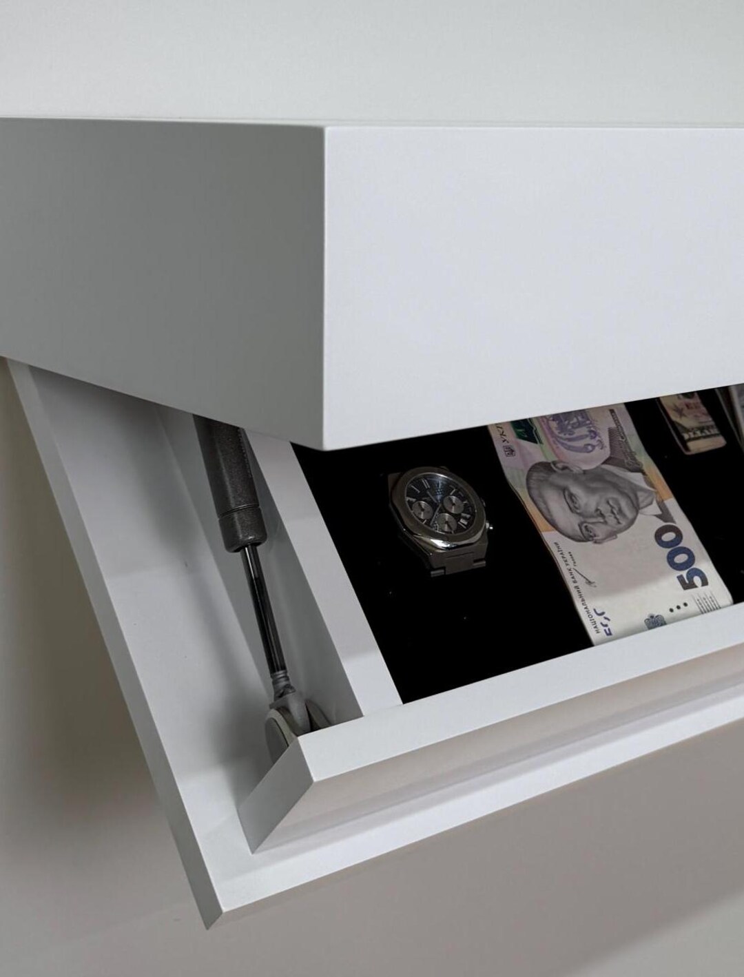 Secret Hidden Compartment, Wall-mounted Concealed Shelf Safe, Security ...