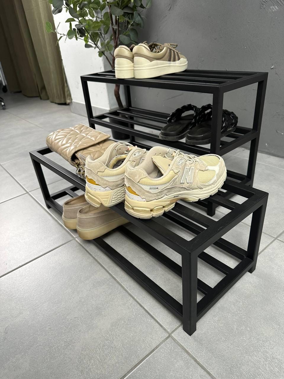 Boot Rack Stainless Steel, Entryway & Mudroom Furniture, Metal ...