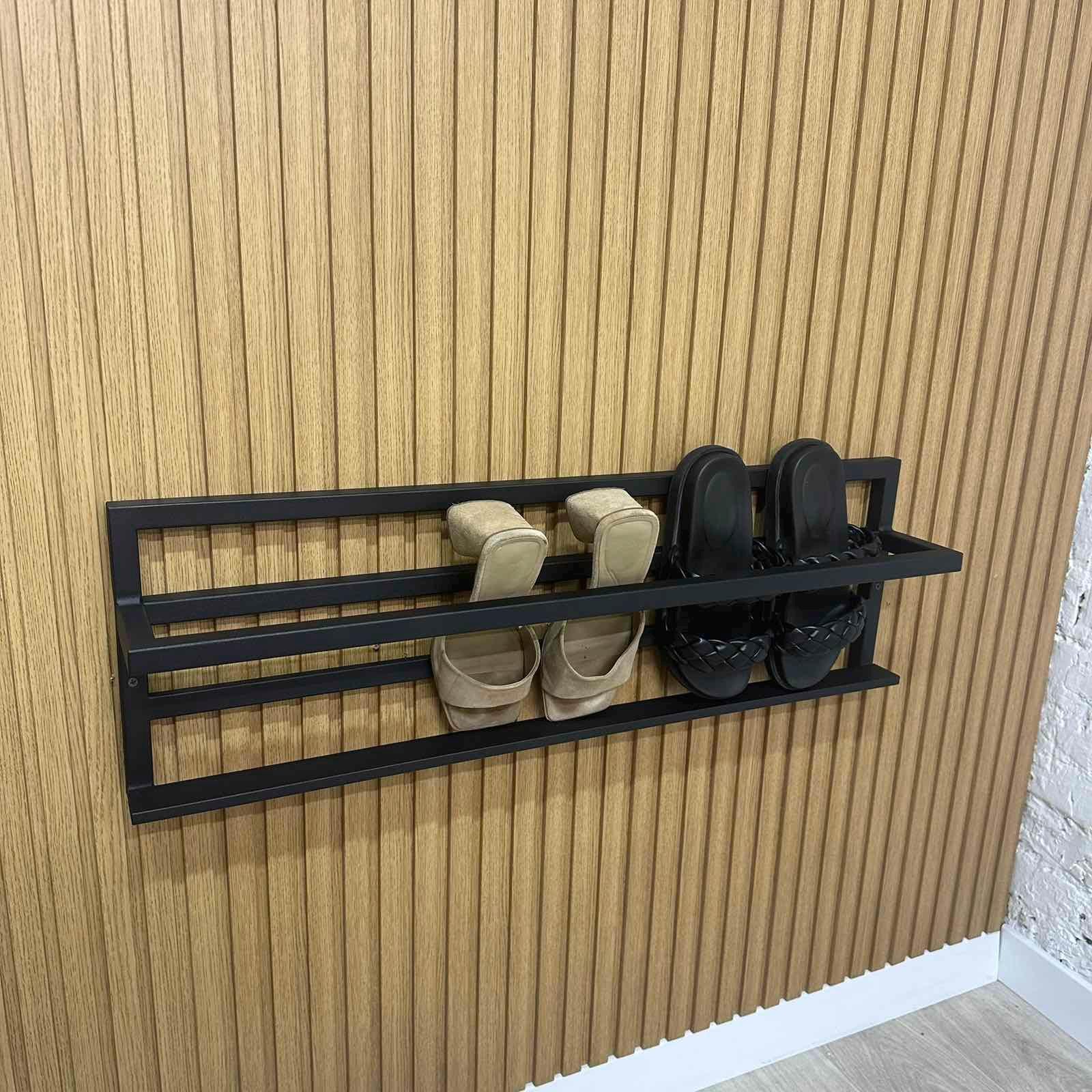 Wall Mounted Metal Shoe Rack Unique Open Floating Shoe Shelves ...