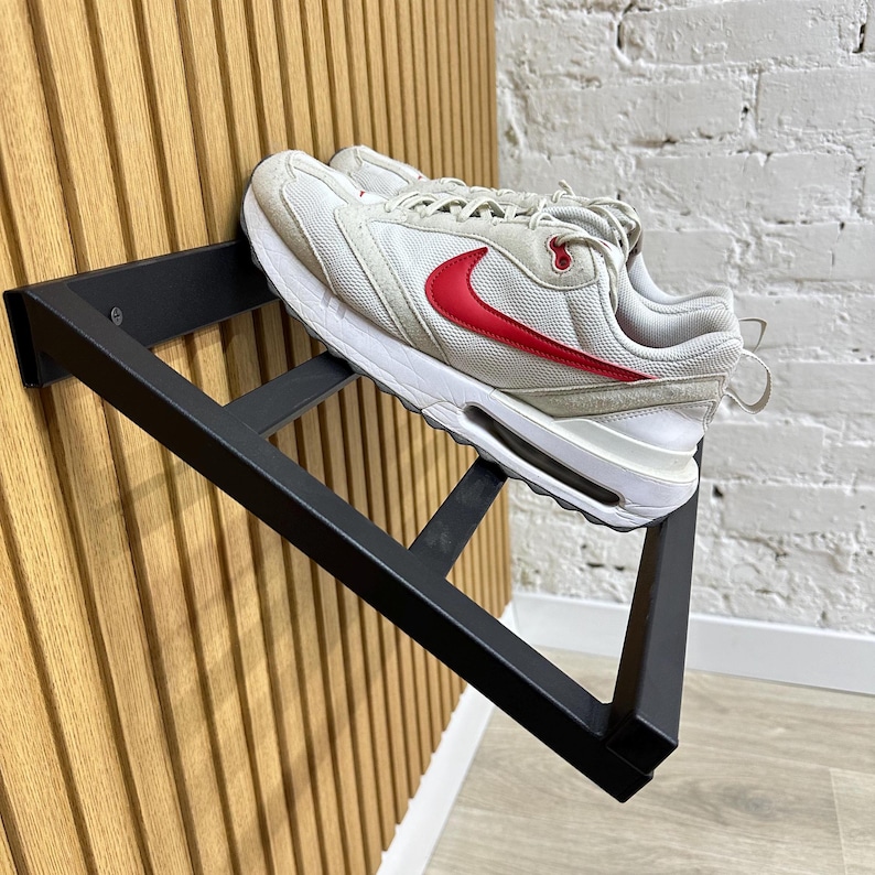 Entryway Wall Mount Metal Shoe Rack Industrial Schuhregal Metal Modern ...