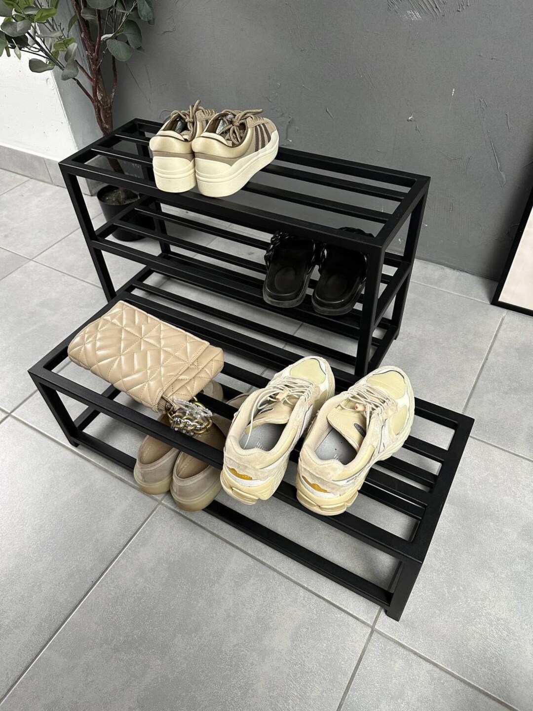 Boot Rack Stainless Steel, Entryway & Mudroom Furniture, Metal ...