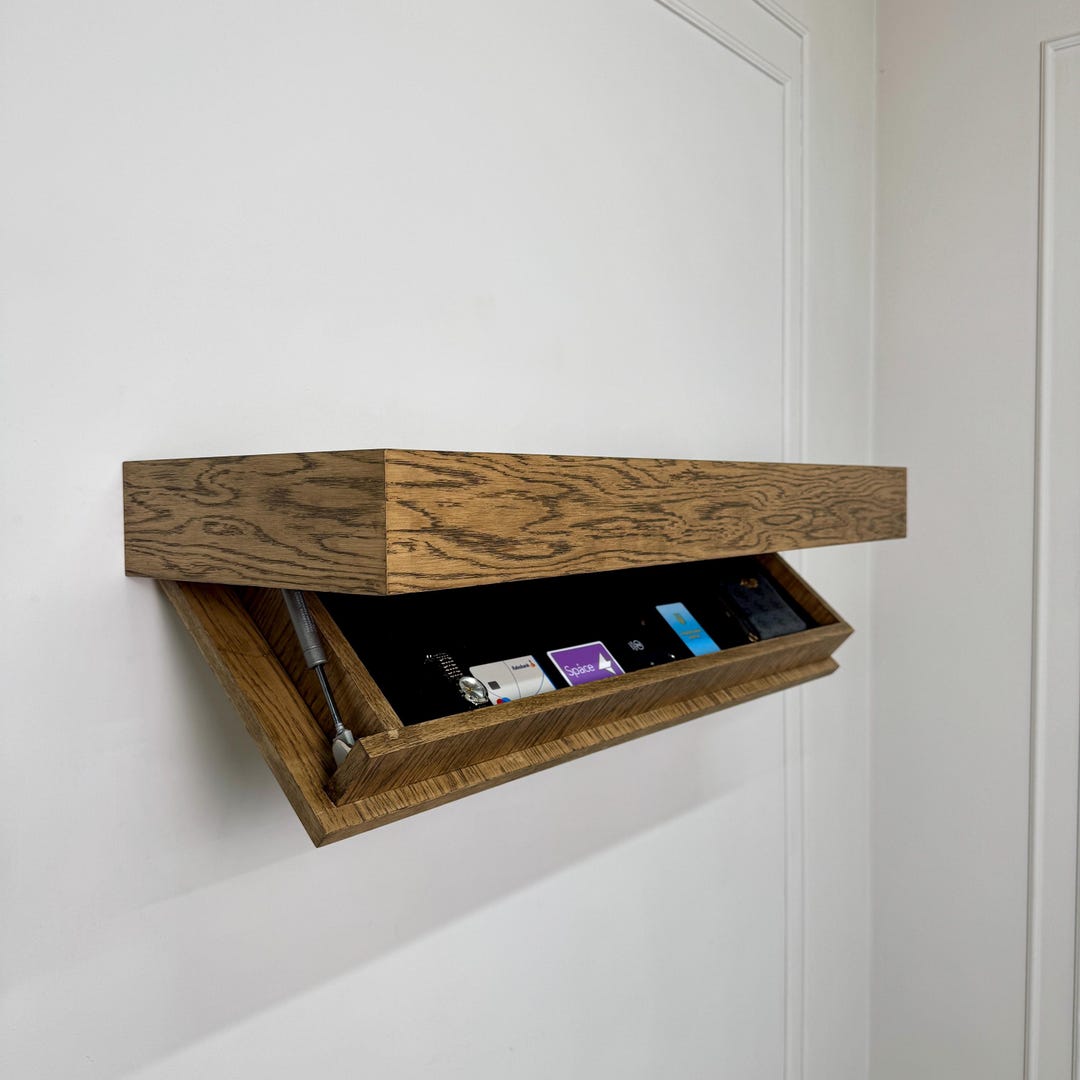 Secret Hidden Wall Safe, Concealed Shelf Safe With Card Lock, Security ...