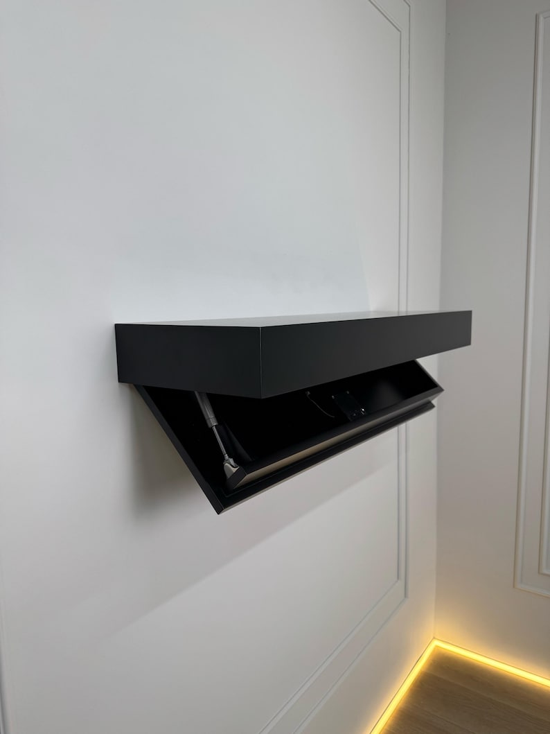 Hidden Shelf Safe, Secret Compartment Shelf, Wall Mounted Safe ...