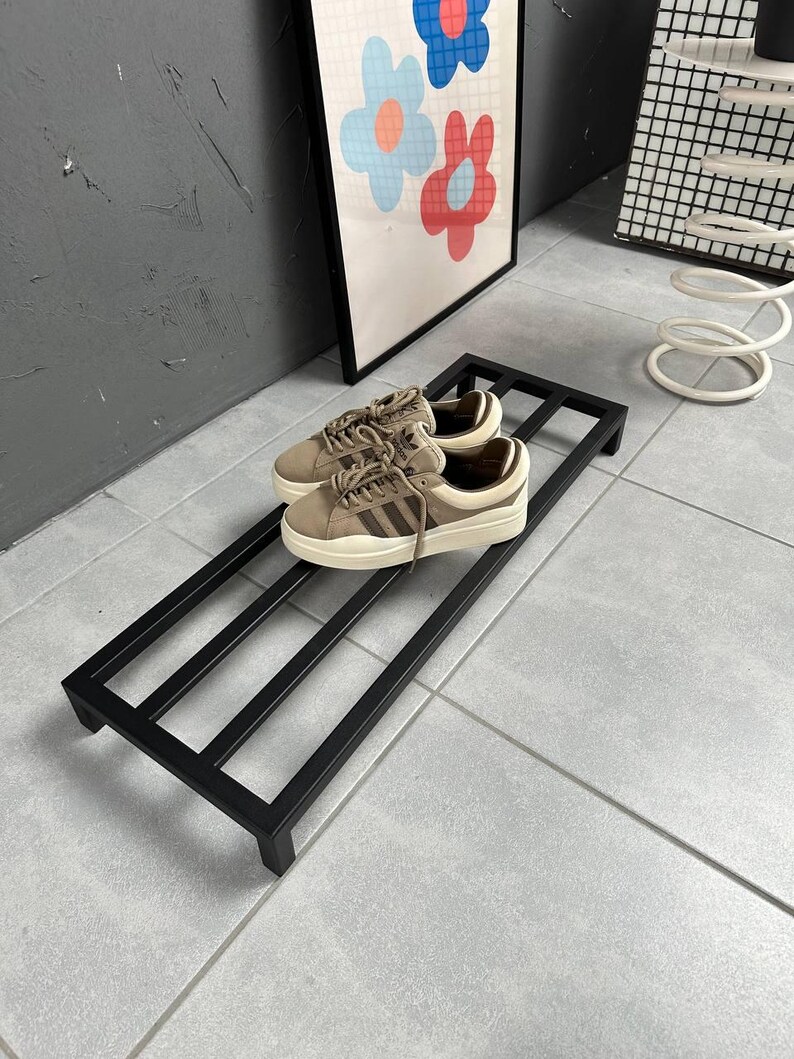 Metal Shoe Industrial Metal Shoe Rack Schuhregal Modern Minimal Shoe ...