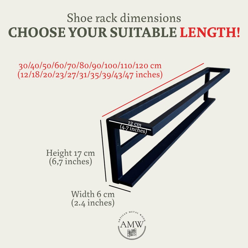 Wall Mounted Metal Shoe Rack Unique Open Floating Shoe Shelves ...