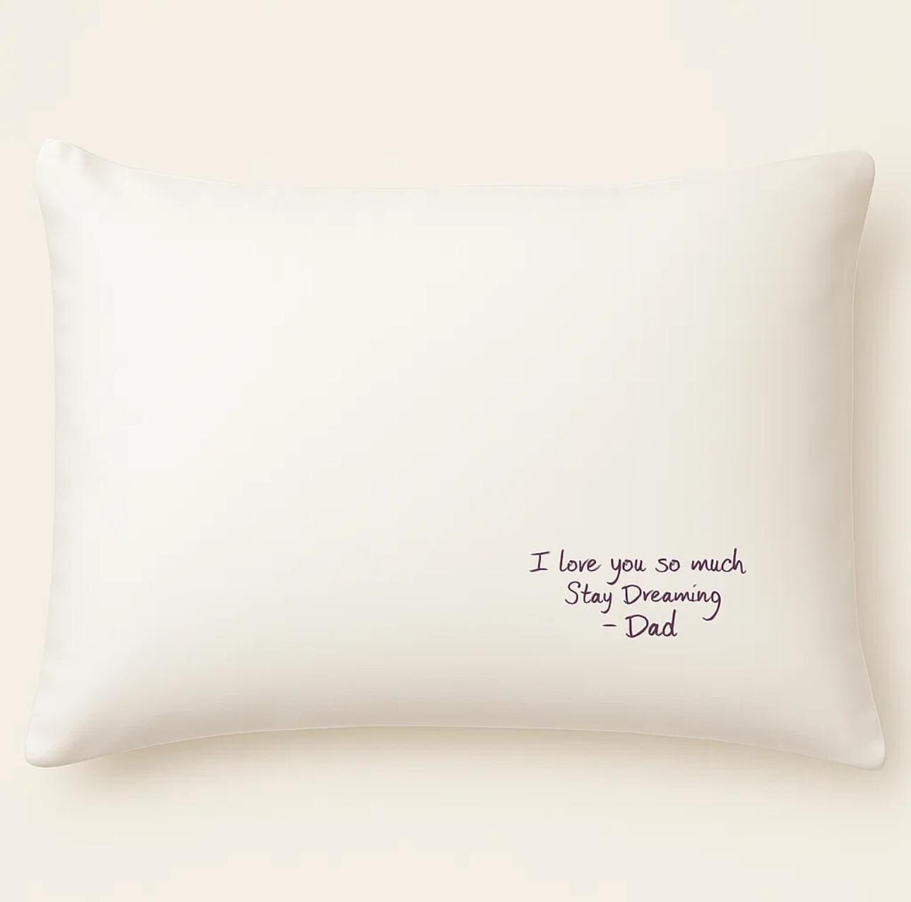 Personalised Embroidered Your Quote Pillow Cases / You Can Add A ...